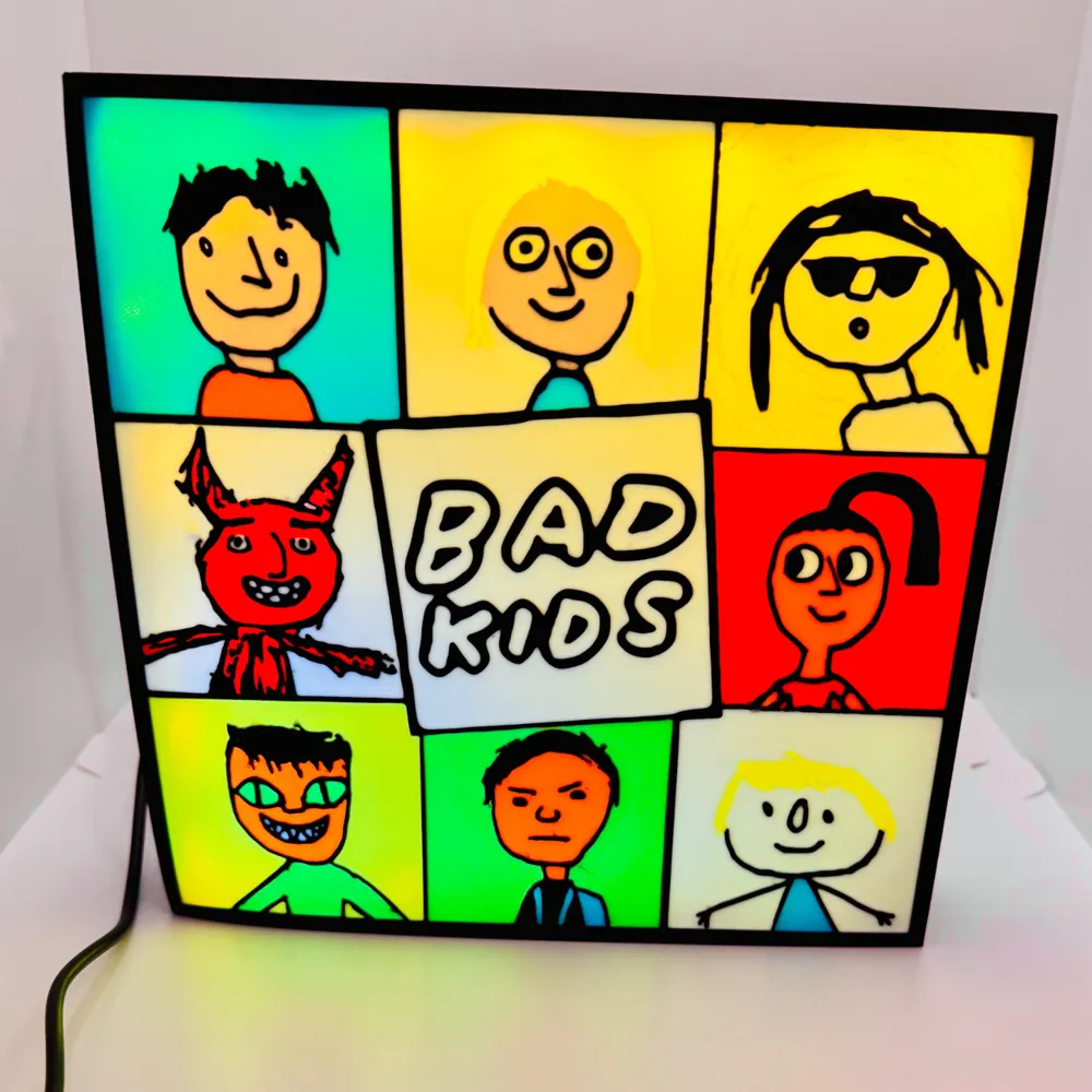 Badkids Art Lightbox by Yasoos - MakerWorld