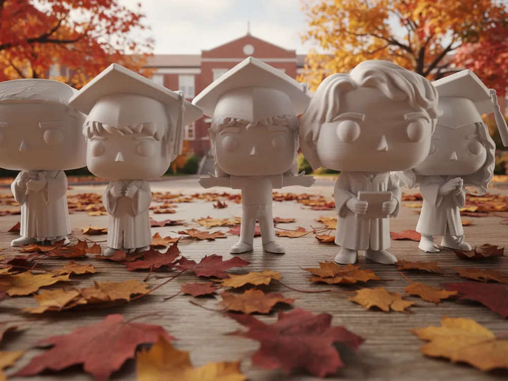 Stranger Things Graduation Chibis - Free 3D Print Model - MakerWorld
