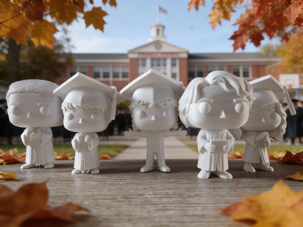 Stranger Things Graduation Chibis - Free 3D Print Model - MakerWorld