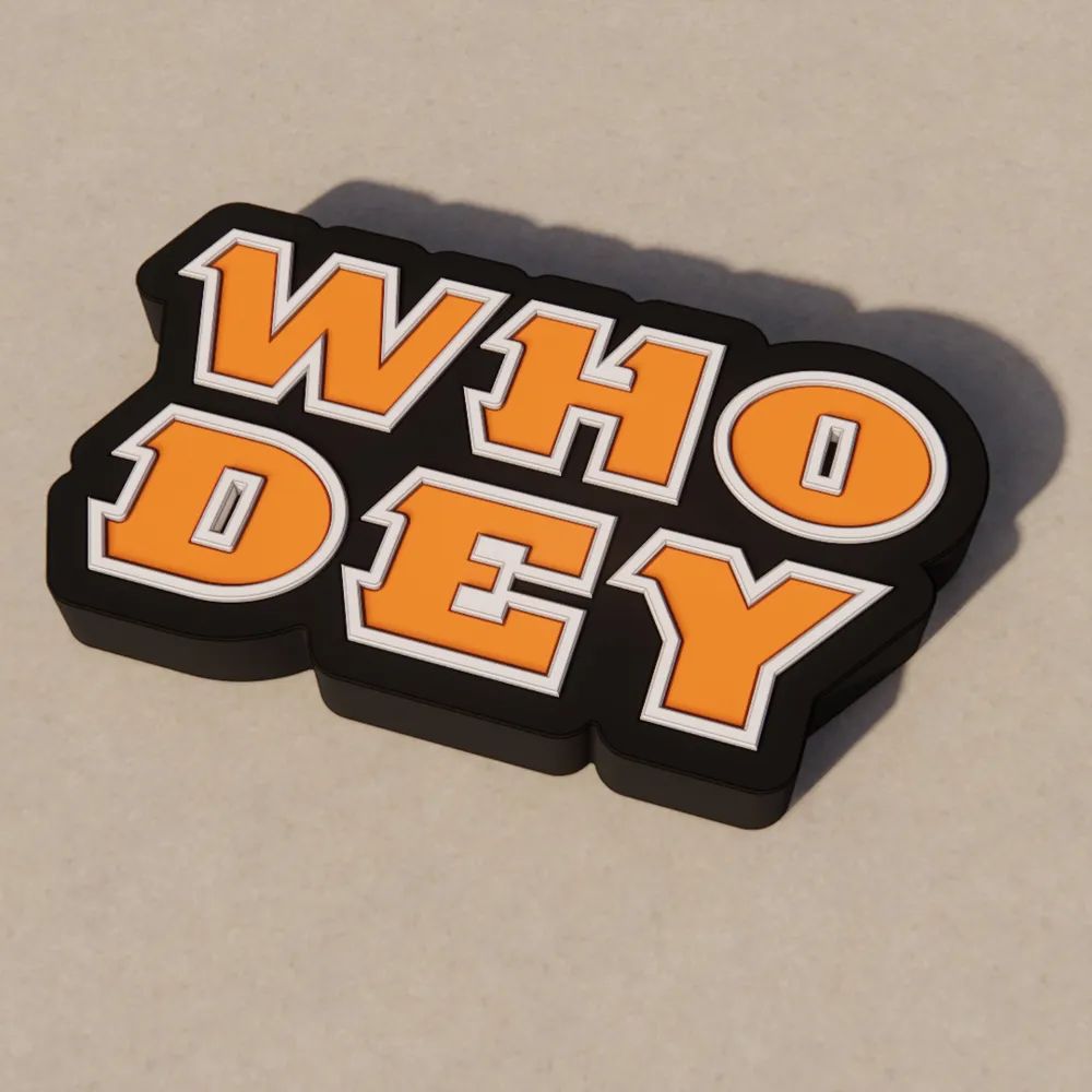 Cincinnati Bengals Who Dey - Snap Together - Solid Version by ...