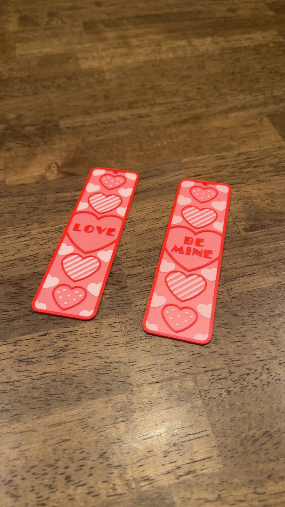Valentine’s Day Heart Bookmarks | LOVE & BE MINE - Free 3D Print Model ...