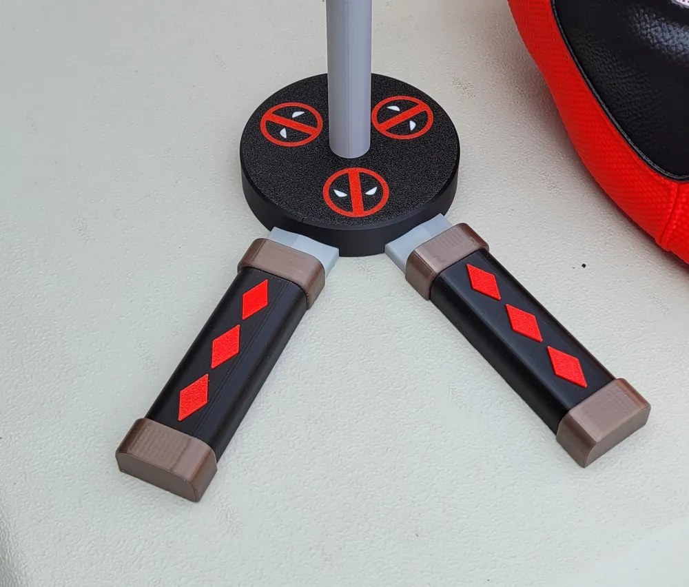 Deadpool Helmet stand by Mayhem Smiley MakerWorld: Download Free 3D Models