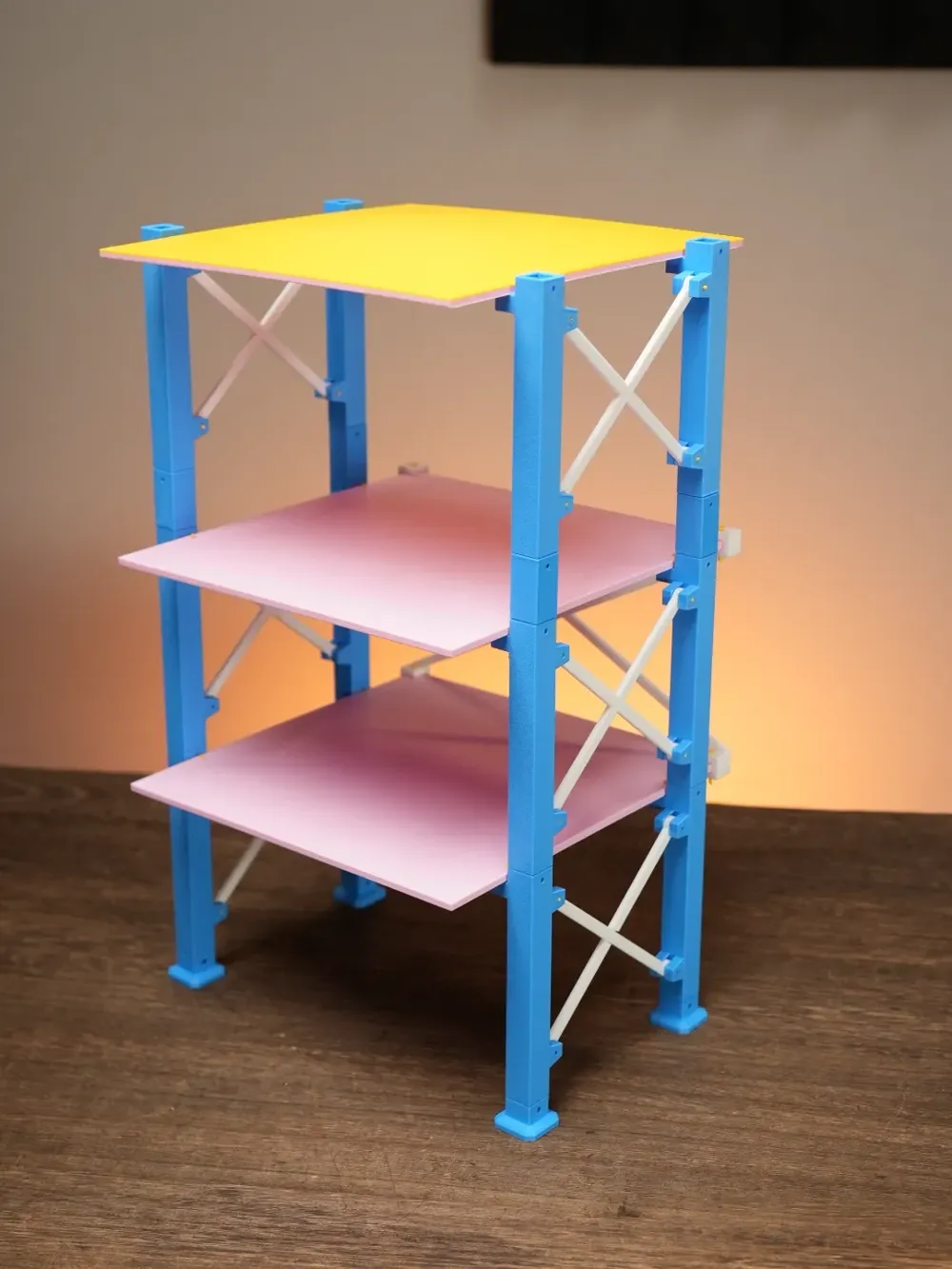 Modular children's shoe rack, infinitely expandable, height-adjustable ...