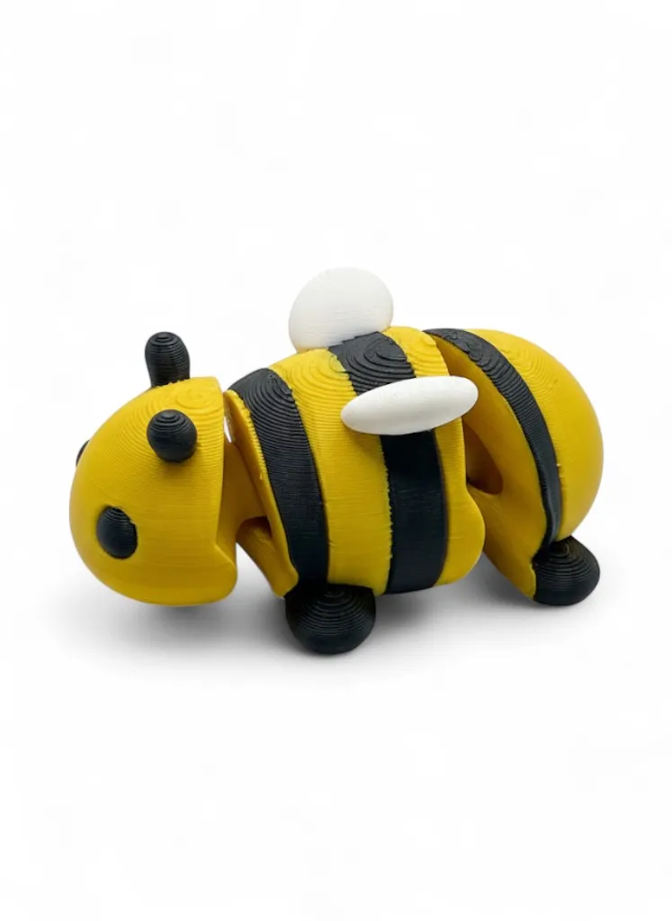 Cute Articulated Bee Flexi Toy - Free 3D Print Model - MakerWorld