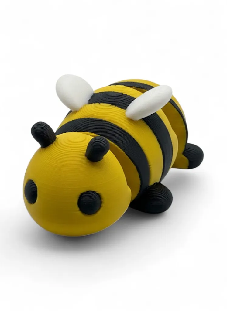 Cute Articulated Bee Flexi Toy - Free 3D Print Model - MakerWorld