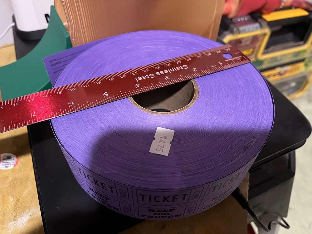Raffle Ticket Dispenser - Double Wide Roll - Free 3D Print Model ...