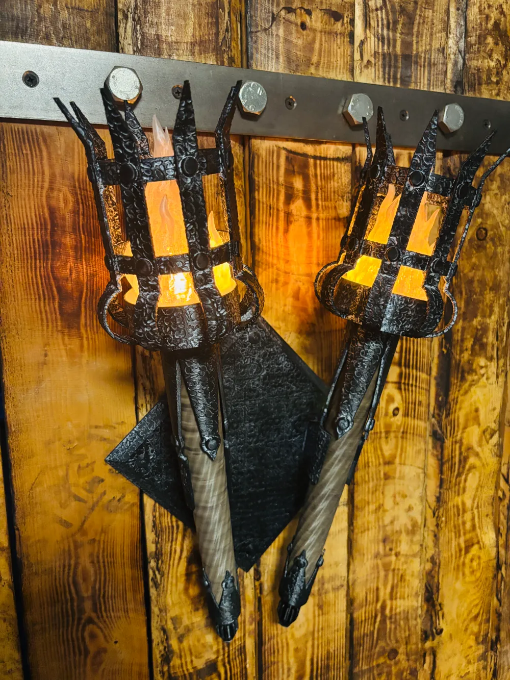 Holder for 2 Torches by CS IdeenschmiedeMakerWorld: Download Free 3D Models