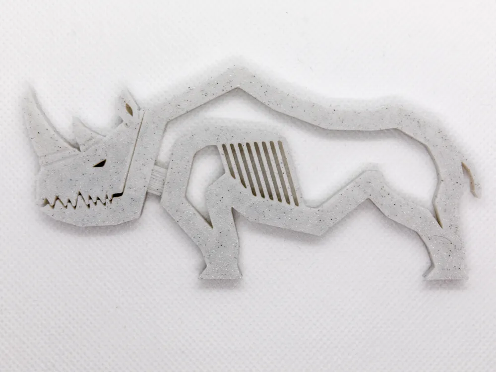 Raging Rhino Clip & Fidget Toy by KDR - MakerWorld