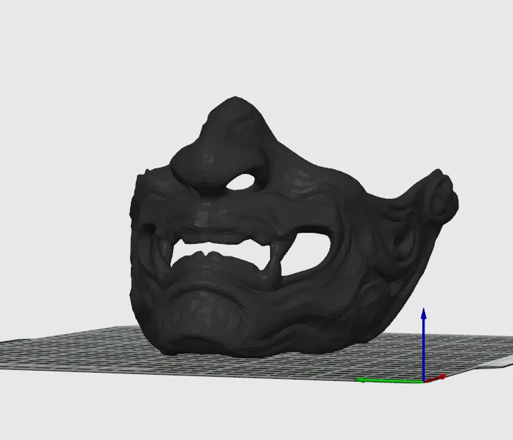 Hannya Oni Half Mask by 3D labs MakerWorld: Download Free 3D Models