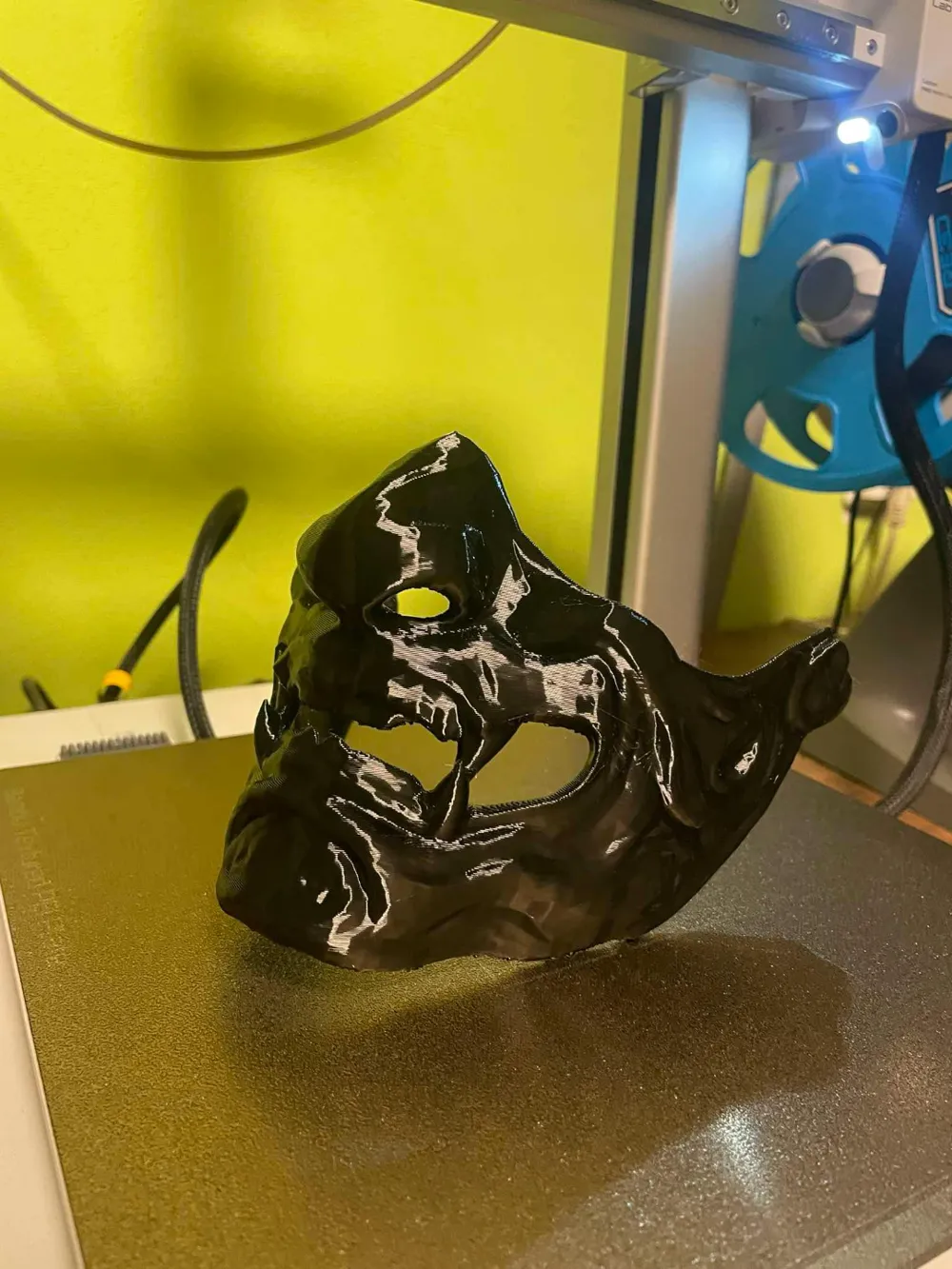 Hannya Oni Half Mask by 3D labs MakerWorld: Download Free 3D Models