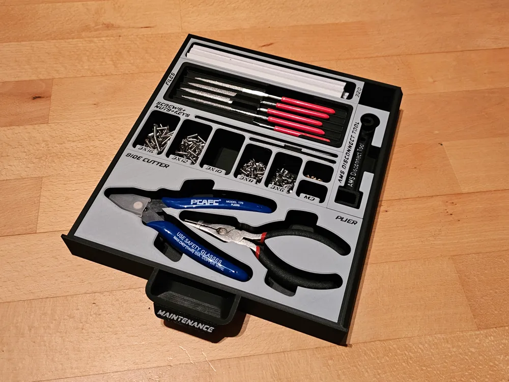 BaBo organizer insert screws nuts keys 6x2 - Free 3D Print Model ...