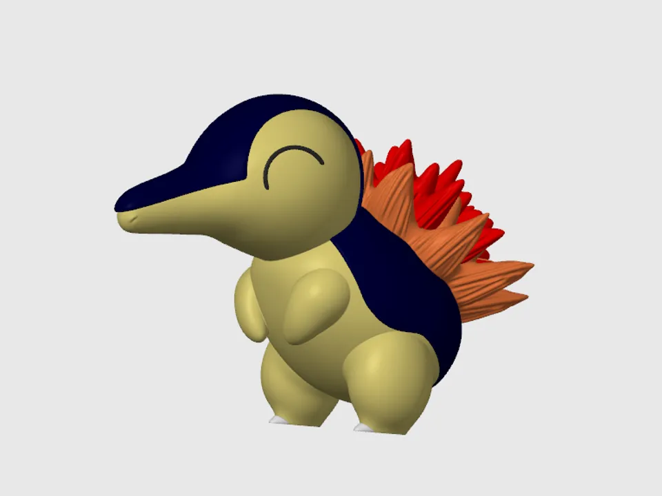 Cyndaquil Multicolor by entroisdimensions_figurine MakerWorld: Download ...