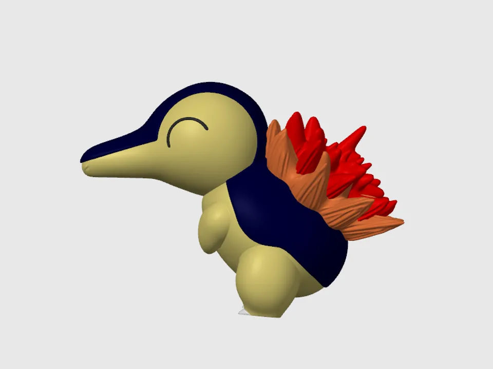 Cyndaquil Multicolor by entroisdimensions_figurine MakerWorld: Download ...