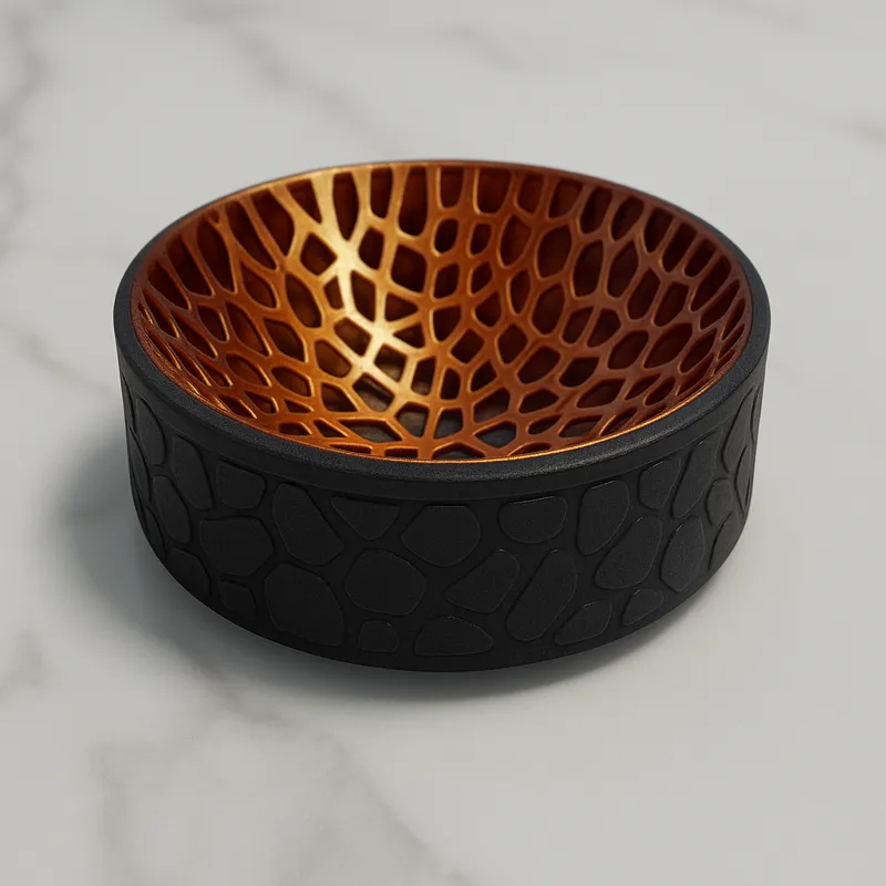 Voronoi Bowl (NO AMS Needed) - Free 3D Print Model - MakerWorld