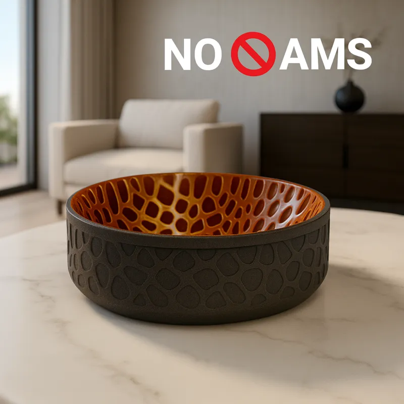 Voronoi Bowl (NO AMS Needed) - Free 3D Print Model - MakerWorld