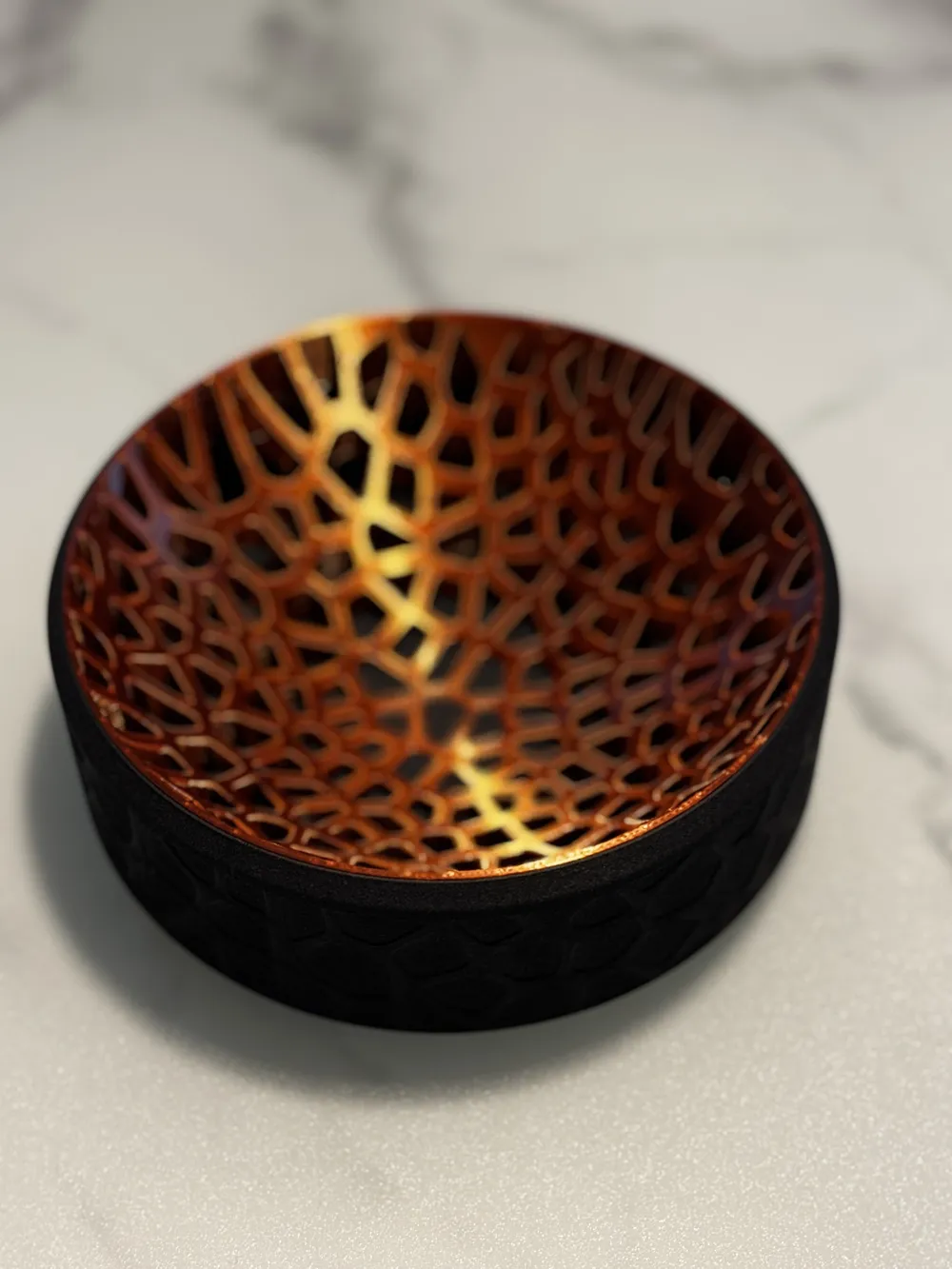 Voronoi Bowl (NO AMS Needed) - Free 3D Print Model - MakerWorld