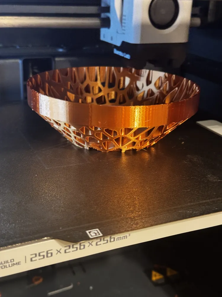 Voronoi Bowl (NO AMS Needed) - Free 3D Print Model - MakerWorld