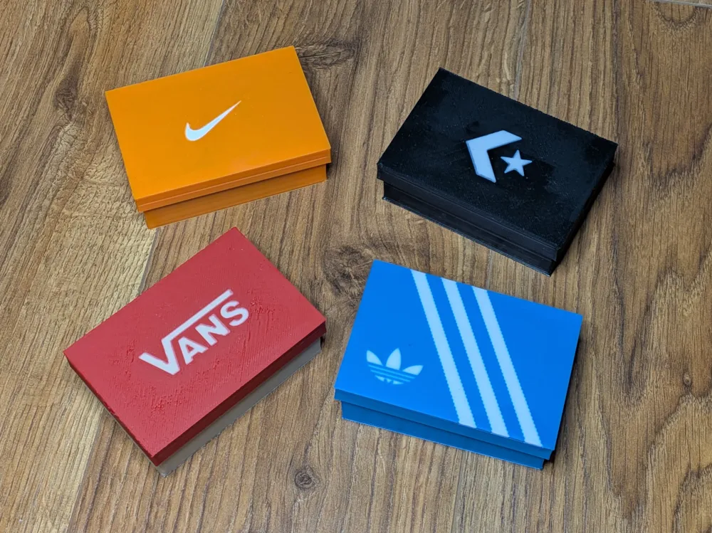 Mini Shoe Boxes | Adidas, Converse, Vans, Nike - Free 3D Print Model ...