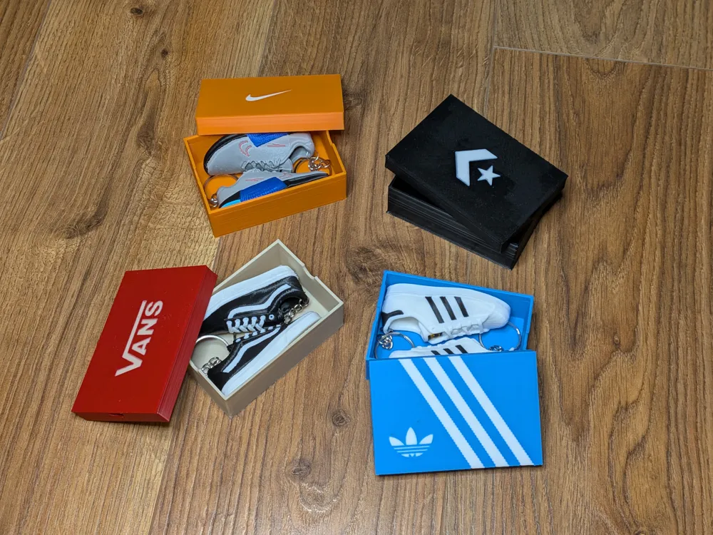 Mini Shoe Boxes | Adidas, Converse, Vans, Nike - Free 3D Print Model ...