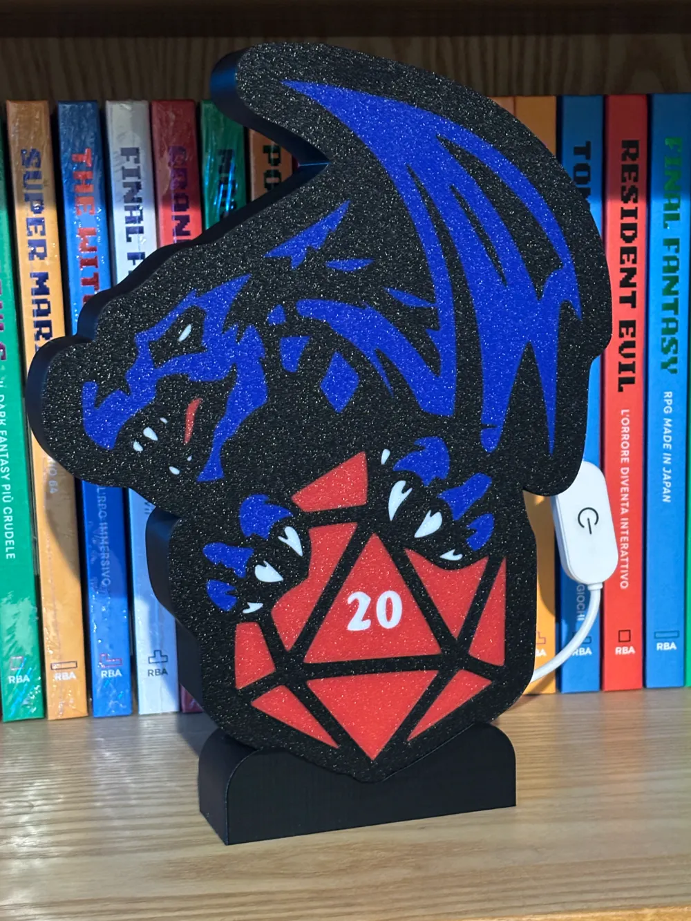 D&D Dragon Rpg D20 Led Box by Art.N.Game - MakerWorld