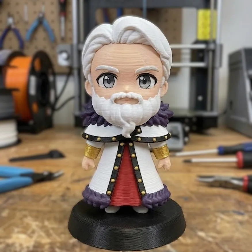 King Bartra Liones Chibi Figure - Free 3D Print Model - MakerWorld