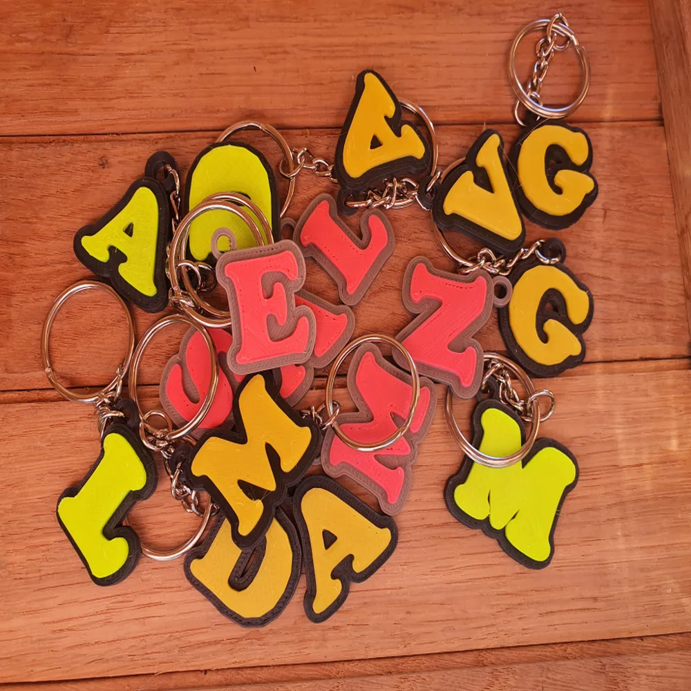 Keychain with Letter by Zeerg MakerWorld: Download Free 3D Models