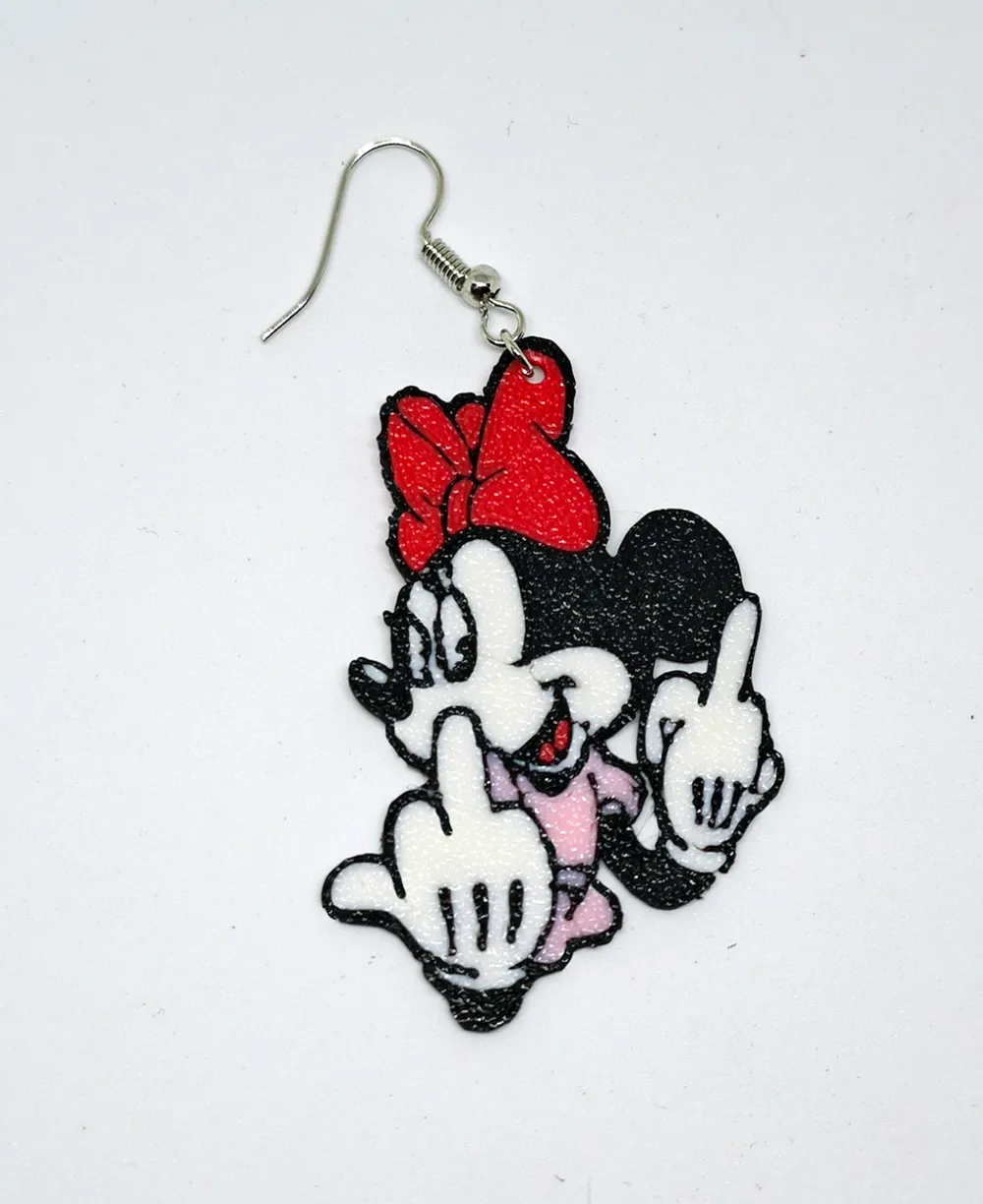 Minnie beeing rude (Middle Finger) by EarRing 3D - MakerWorld