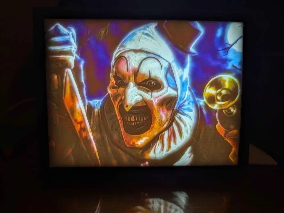 Art the clown - terrifier color lithophane by c3dp - MakerWorld