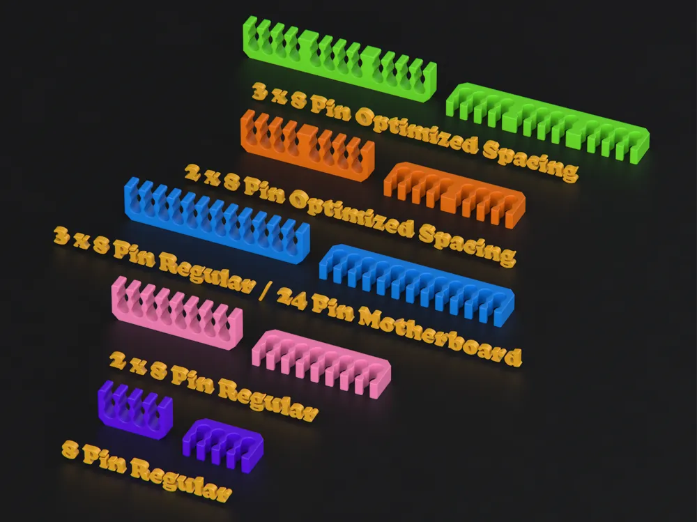 PSU Cable Comb|Max 3.5mm|Optimized Spacing Version - Free 3D Print ...