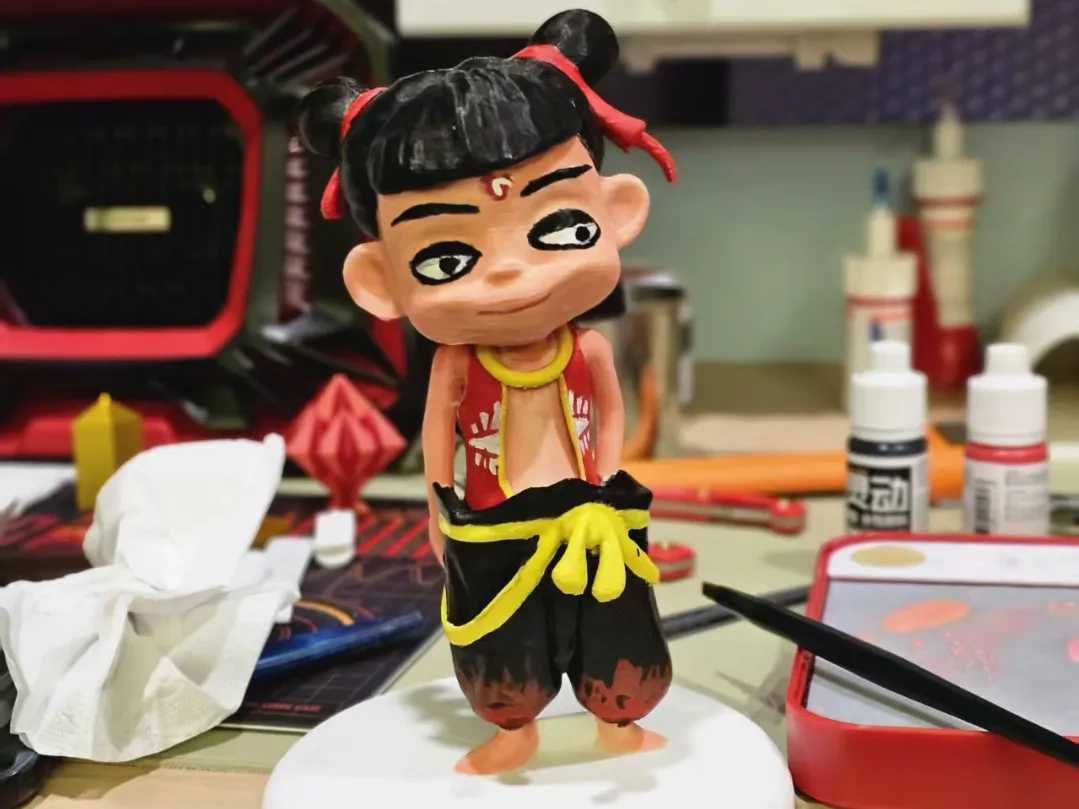 Nezha, the mischievous spirit, carefree and at ease by Long - MakerWorld
