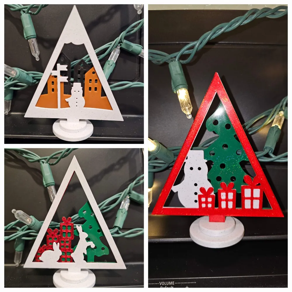 Tree Shaped Frame Decorations with Stands by eier1188 - MakerWorld