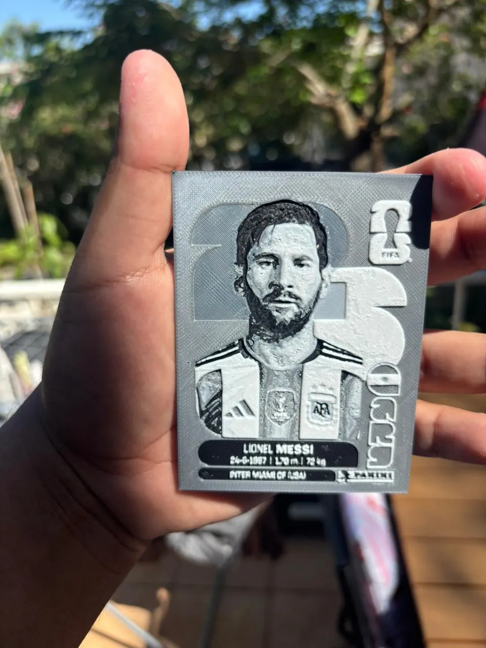 Sticker panini Messi 2026 - Free 3D Print Model - MakerWorld