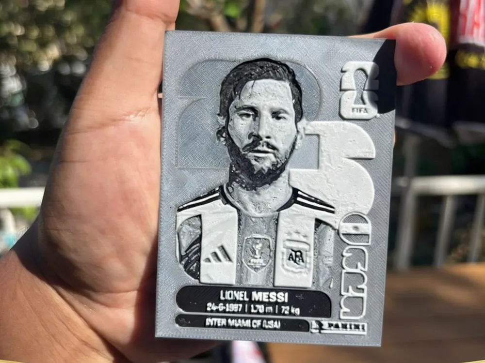 Sticker panini Messi 2026 - Free 3D Print Model - MakerWorld