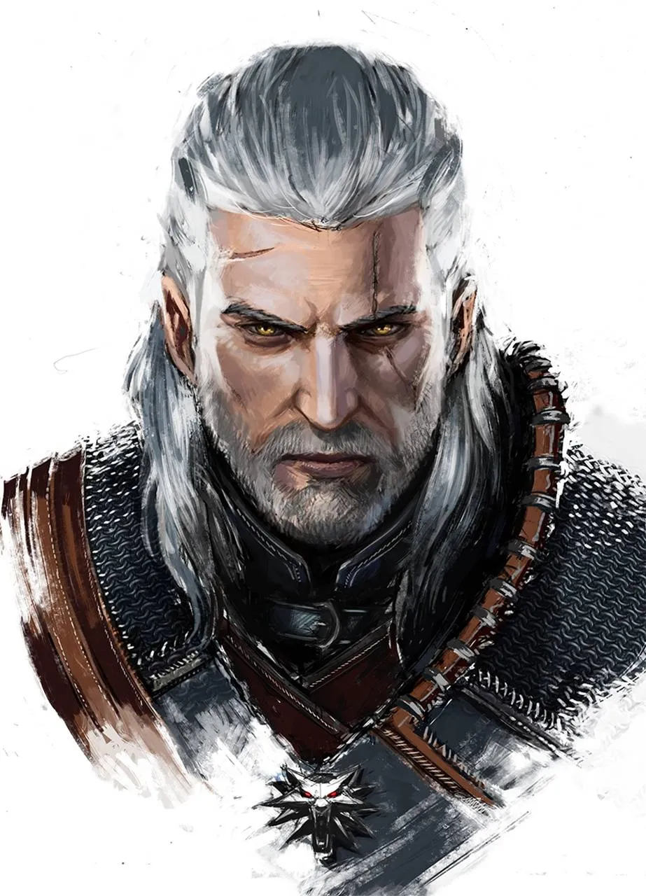 Geralt of Rivia "The Witcher" - Hueforge by BeaN - MakerWorld