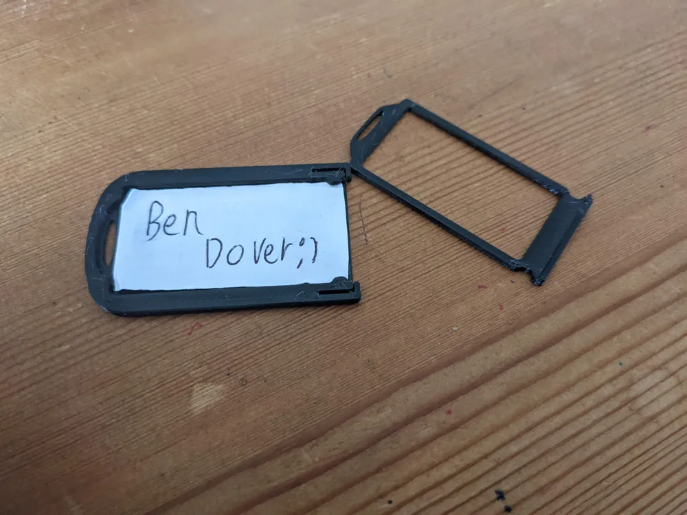 Name Tag for Travel Baggage by DownTheShed - MakerWorld