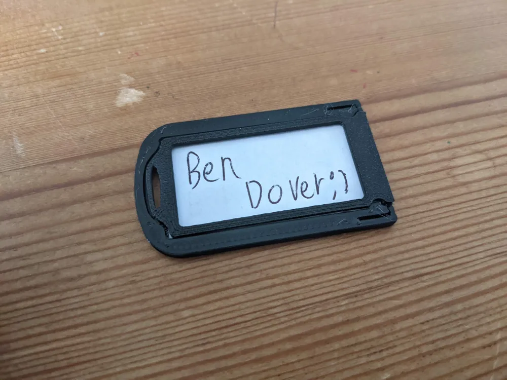 Name Tag for Travel Baggage by DownTheShed - MakerWorld