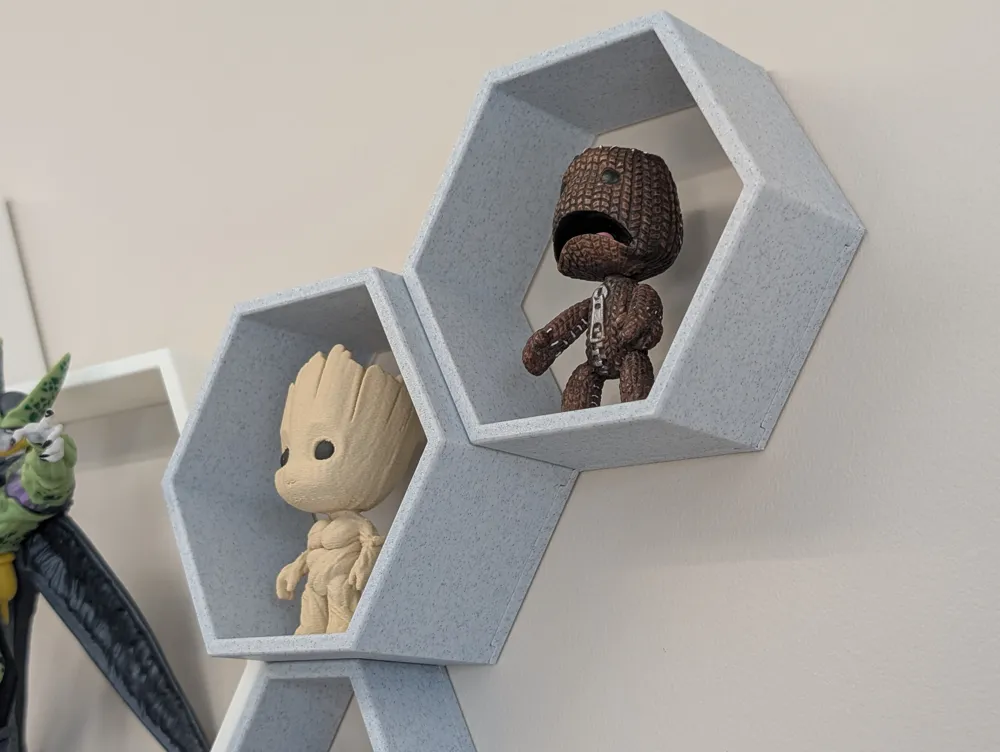 Mezzo Hexo Shelf by Daniele MakerWorld: Download Free 3D Models