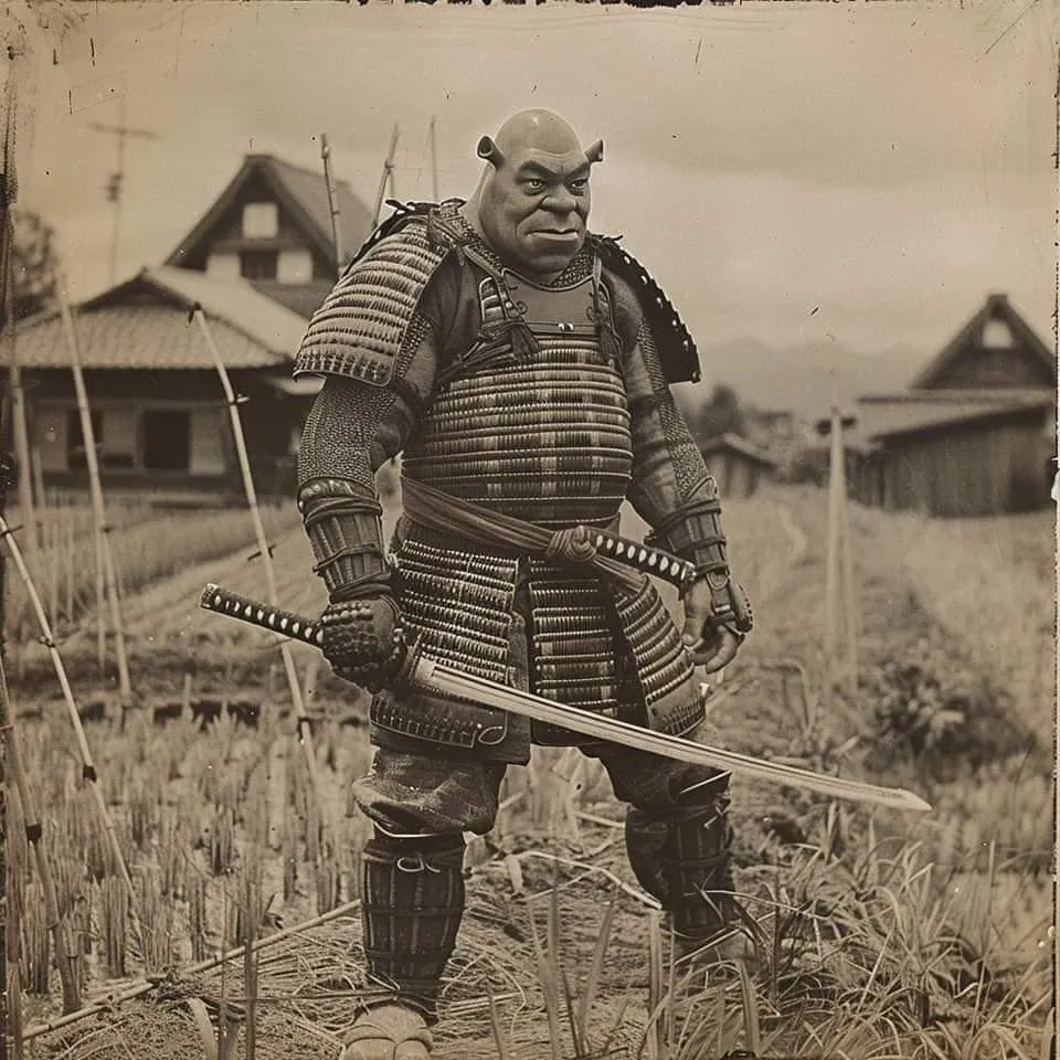 Hueforge Samurai Shrek by mm3d - MakerWorld