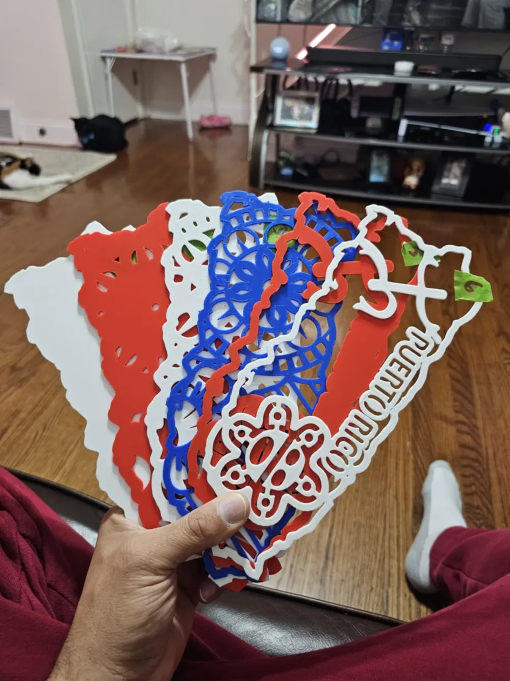 Puerto Rico mandala by Oskeno MakerWorld: Download Free 3D Models