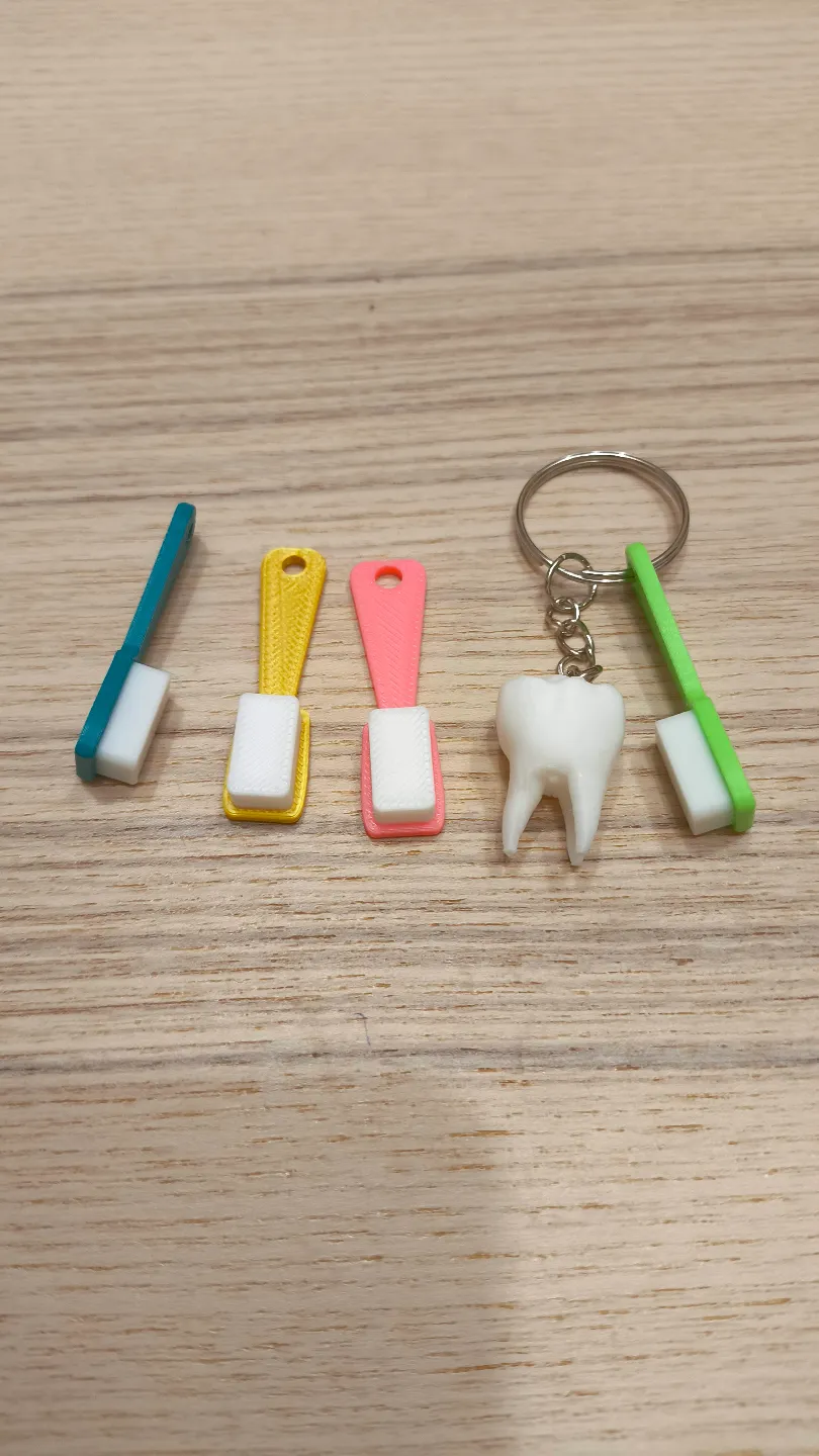 Toothbrush keychain - Free 3D Print Model - MakerWorld