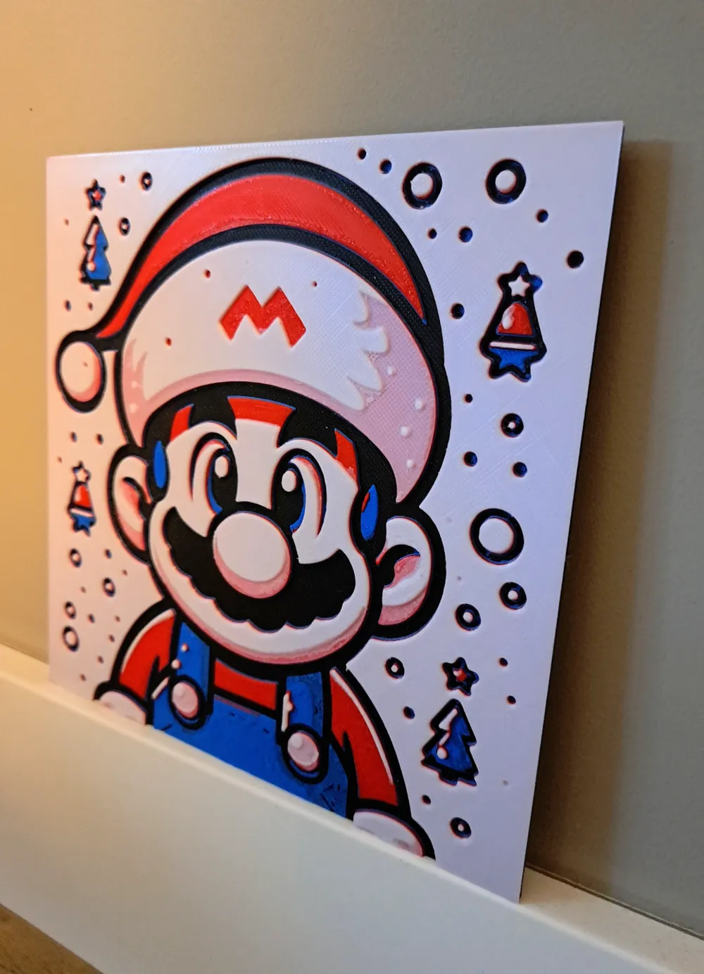 Super Mario Christmas - hueforge by creachick3d MakerWorld: Download ...