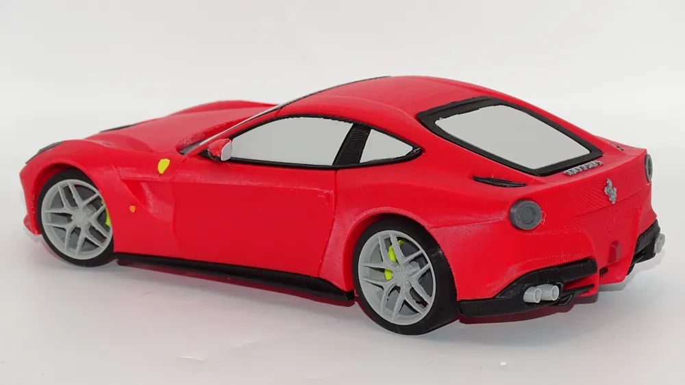 Ferrari F12 Berlinetta w/ Steering 1:19 Scale - Free 3D Print Model ...
