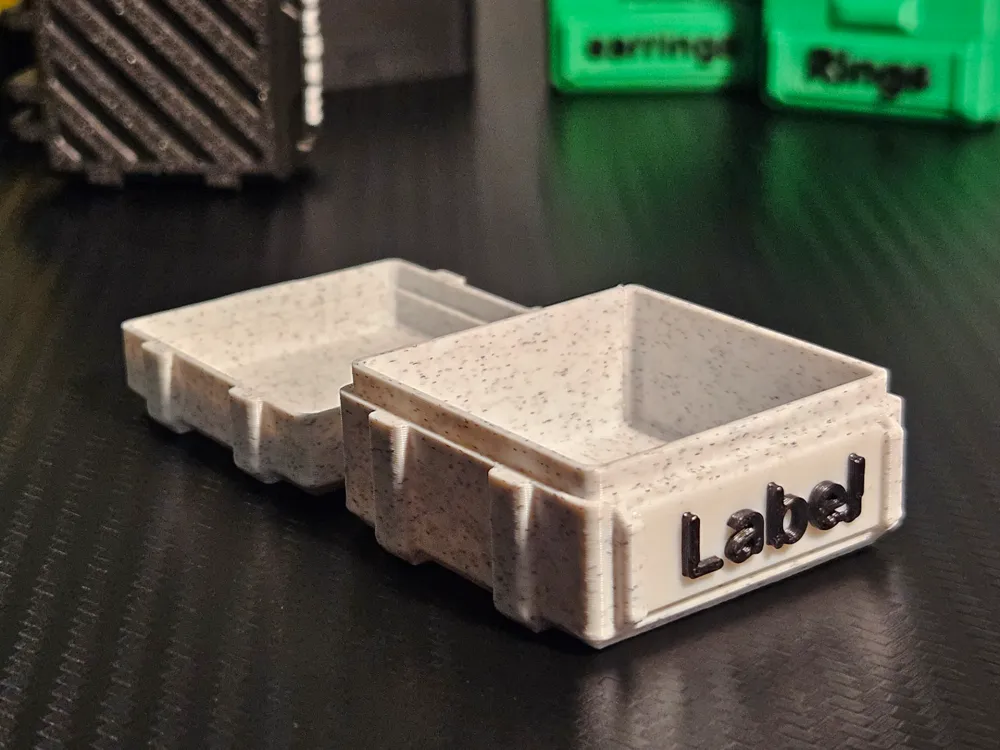 Stylish Small Parts Box with 3D printed labels by Vostok Labs ...