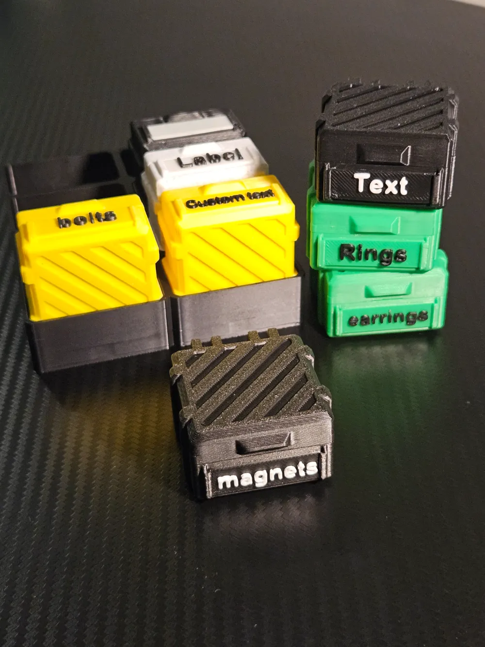 Stylish Small Parts Box with 3D printed labels by Vostok Labs ...