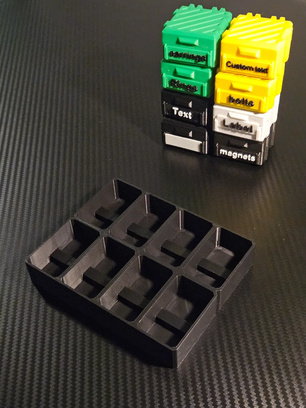 Stylish Small Parts Box with 3D printed labels by Vostok Labs ...