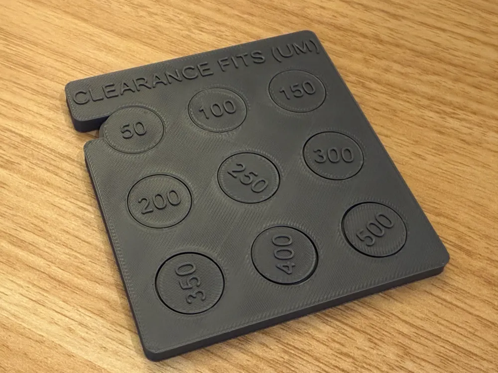 Clearance Fit Checker - Print in Place by qharalms - MakerWorld