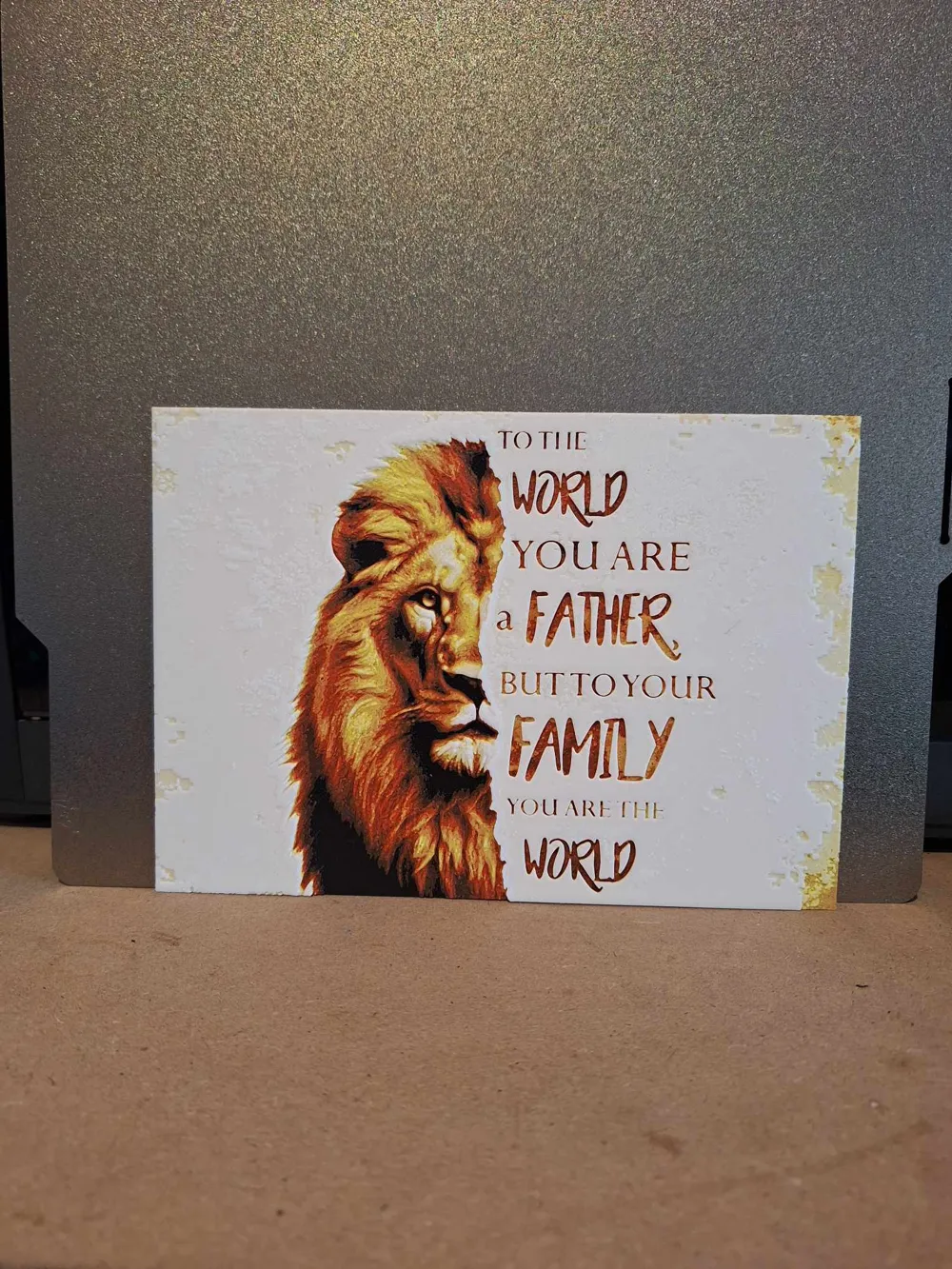 Fathers world - 4 colour hueforge - fathers day by 3dGlow MakerWorld ...