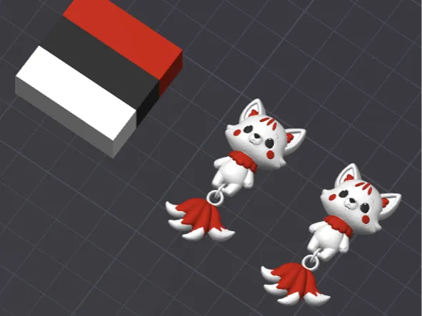 Pendiente Kitsune - Modelo de impresión 3D gratuito - MakerWorld