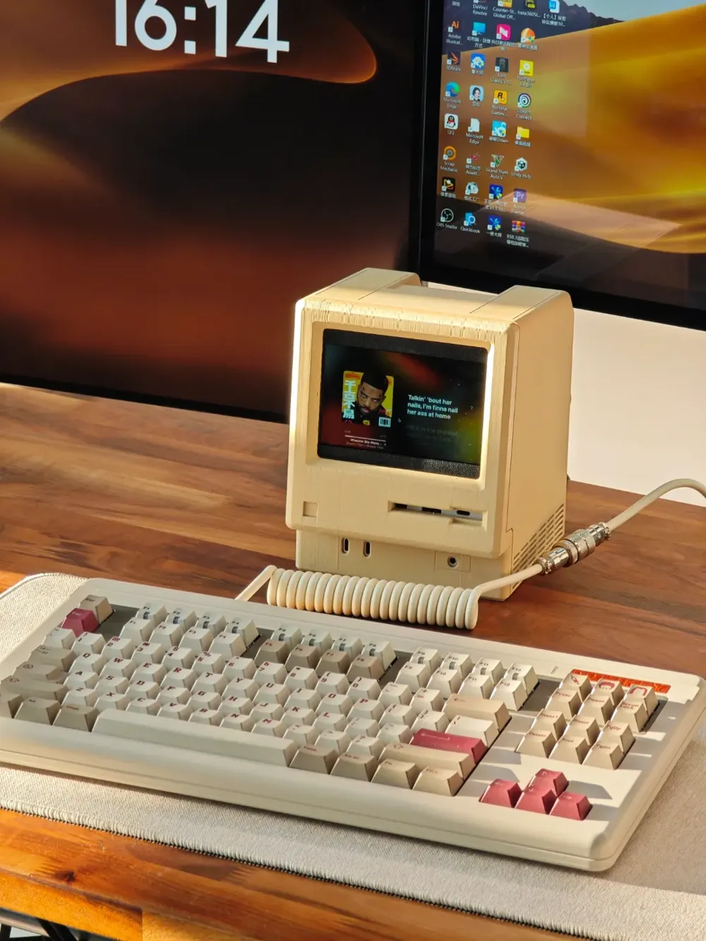 Mac Mini M4 & Macintosh! Retro | 5-inch Secondary Screen | Expansion ...