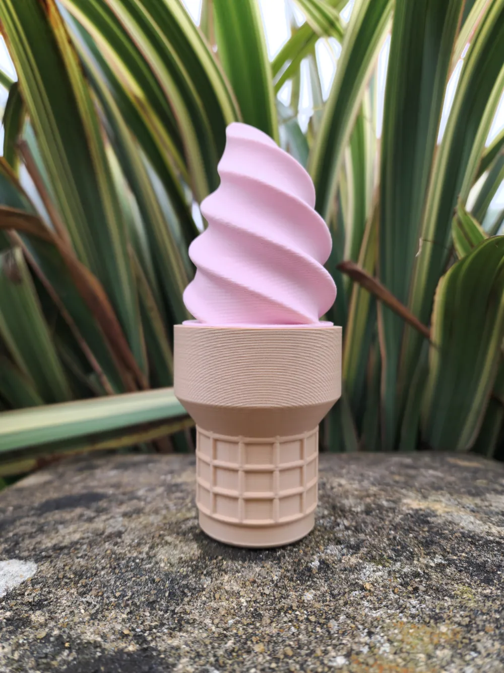 Swirly Ice Cream Cone Container by 3DomSculpts - MakerWorld